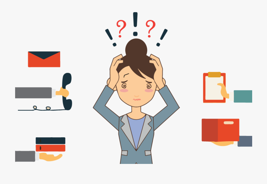 Stress Is An Emotional Disorder Caused Due To Disturbances - Cartoon ...