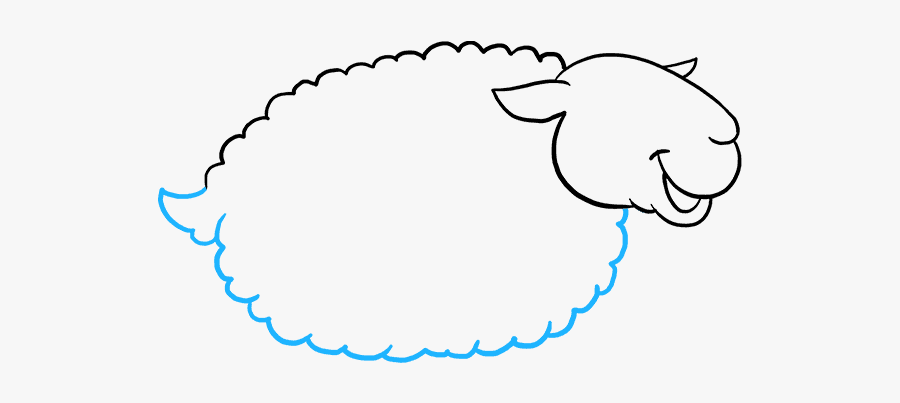 How To Draw Sheep - Sheep Wool Drawing , Free Transparent Clipart ...
