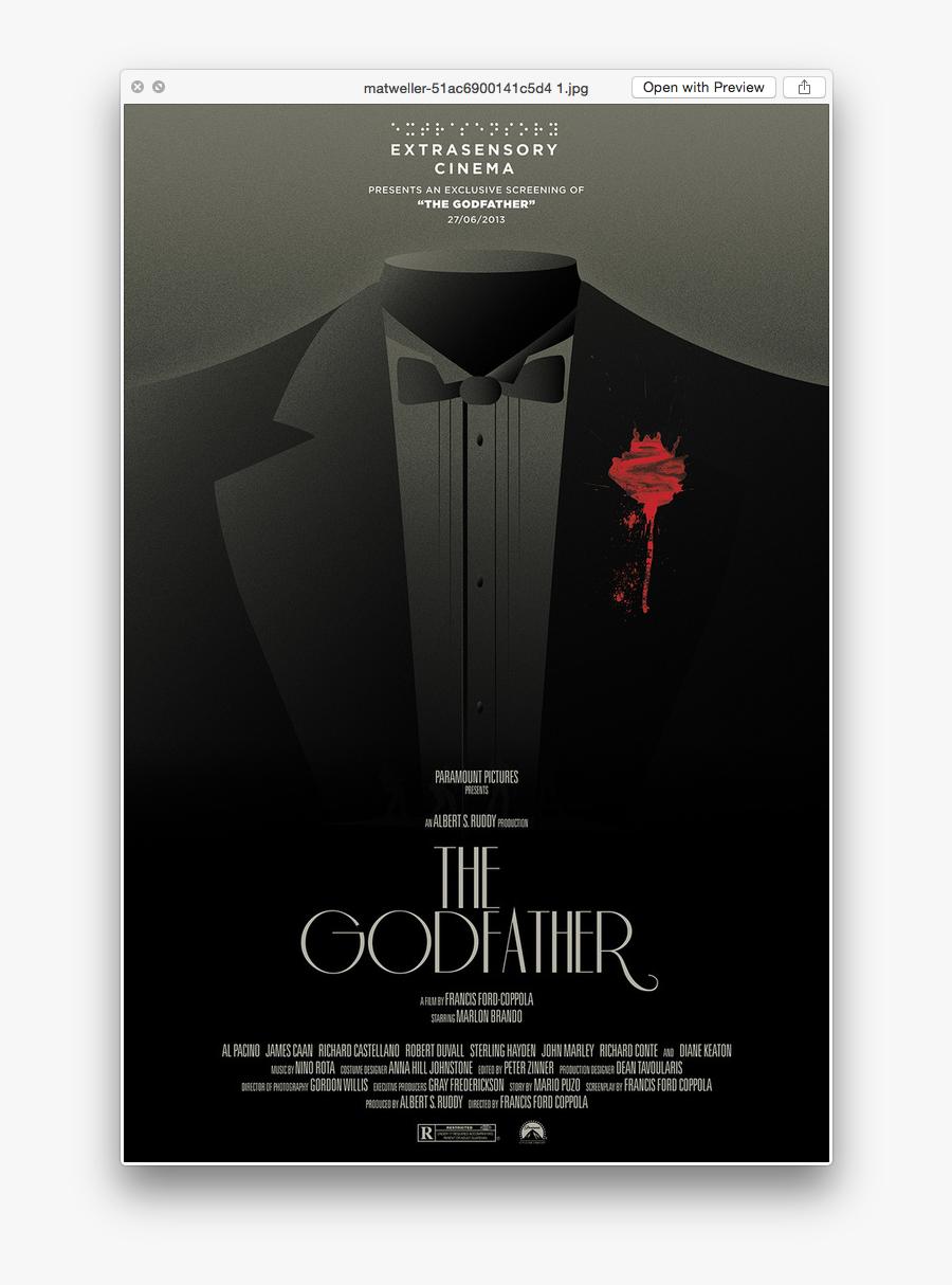 Clip Art The Godfather Mat Weller - Godfather Poster , Free Transparent ...