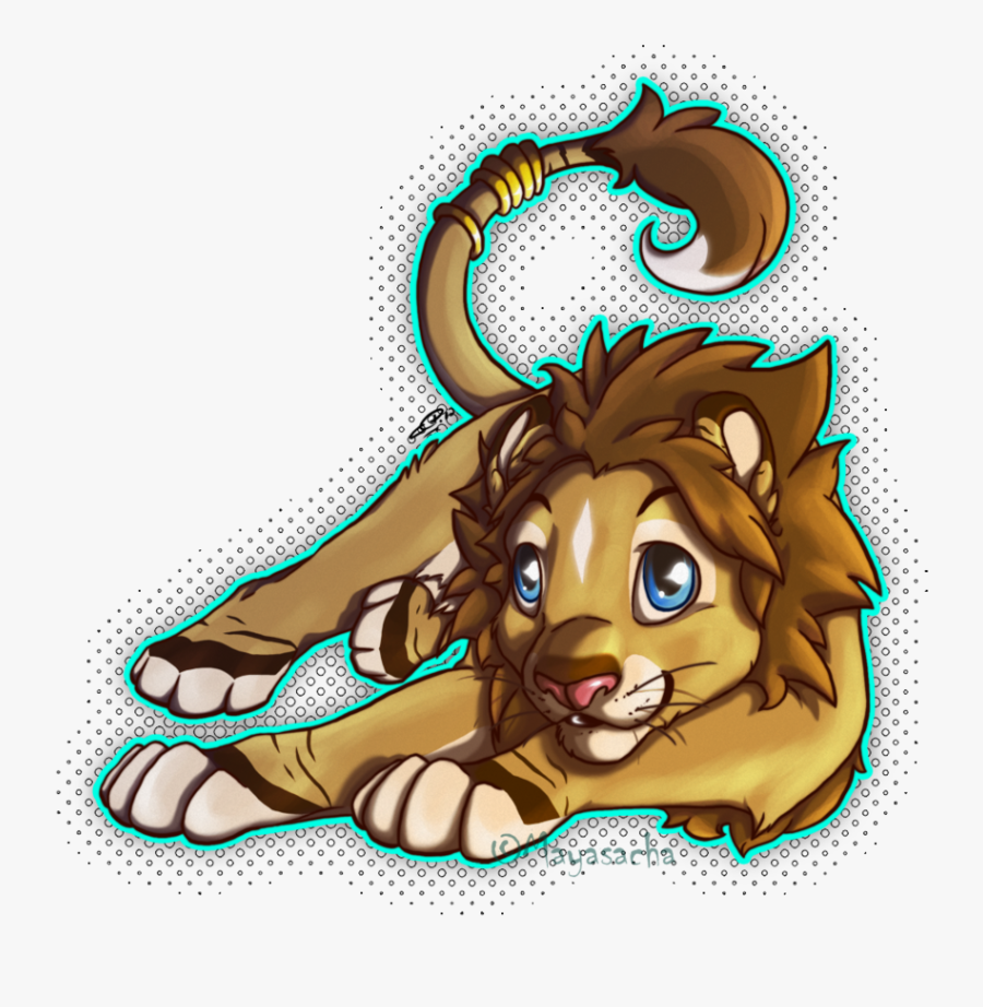 Cute Chibi Lion - Cartoon , Free Transparent Clipart - ClipartKey