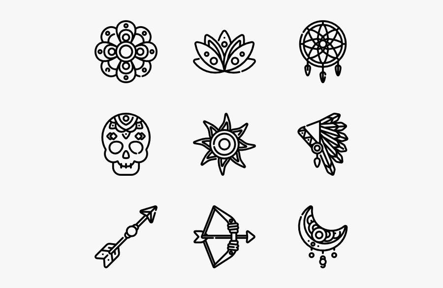 Icon Packs Vector - Transparent Background Png Boho , Free Transparent ...