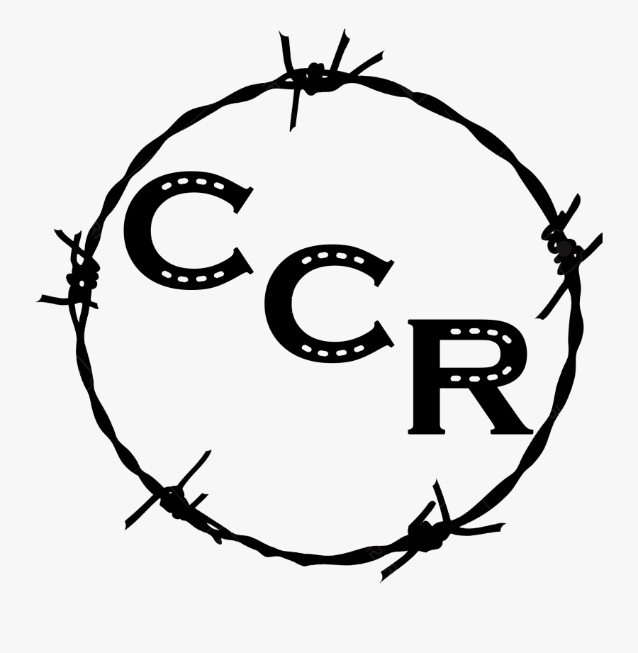 Barbed Wire Ccr Logo Large - Circle , Free Transparent Clipart - ClipartKey