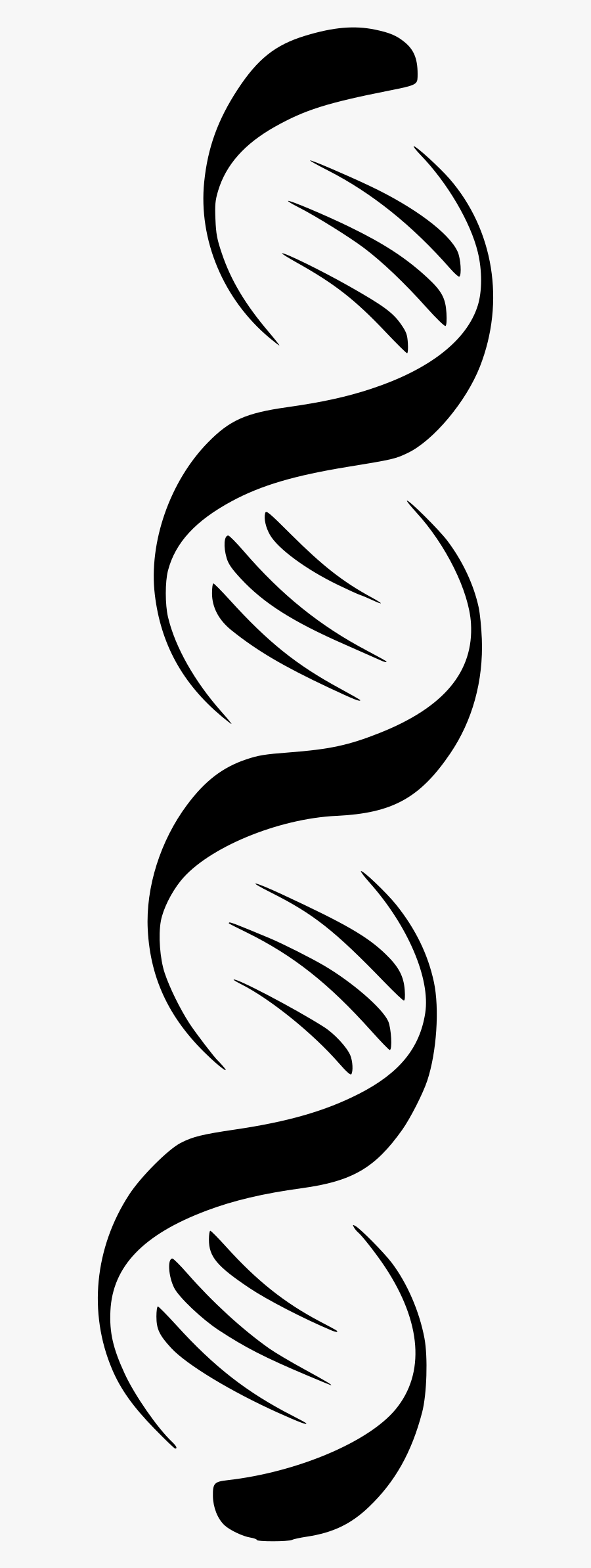 Stylized Dna Strand Clip Arts - Dna Strand Loop Transparent , Free ...