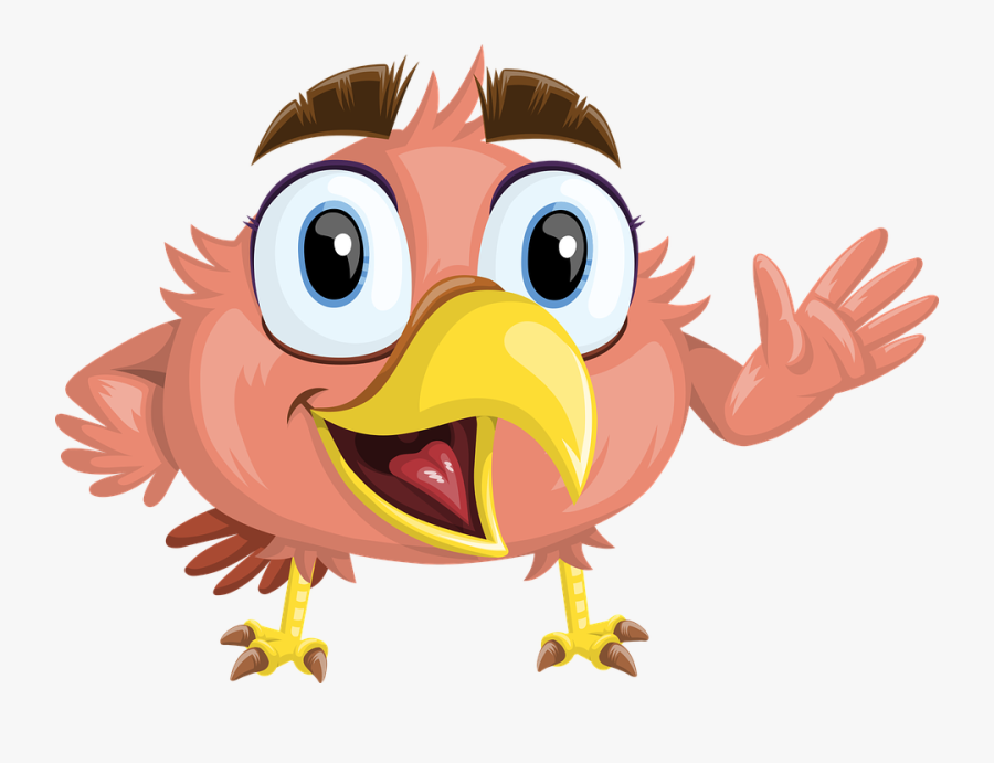 Confused Bird Cartoon , Free Transparent Clipart - ClipartKey