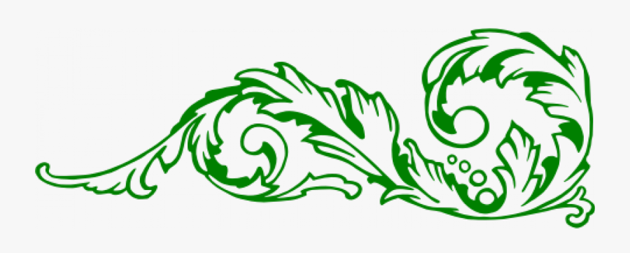 Vector Clip Art Of Green Decorative Corner Border Free - Green Border ...