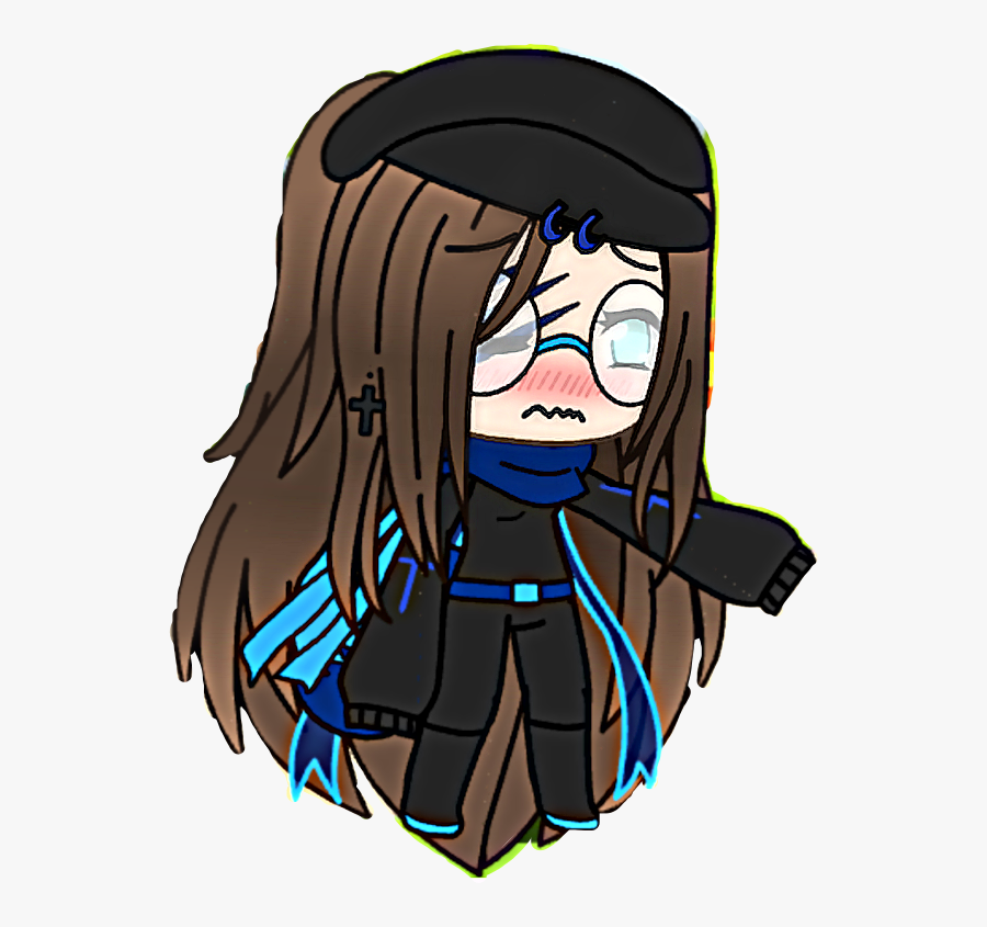 Transparent Girl Scared Clipart - Cool Girl Gacha Life , Free ...