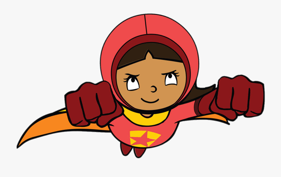 Wordgirl Flying , Free Transparent Clipart - ClipartKey