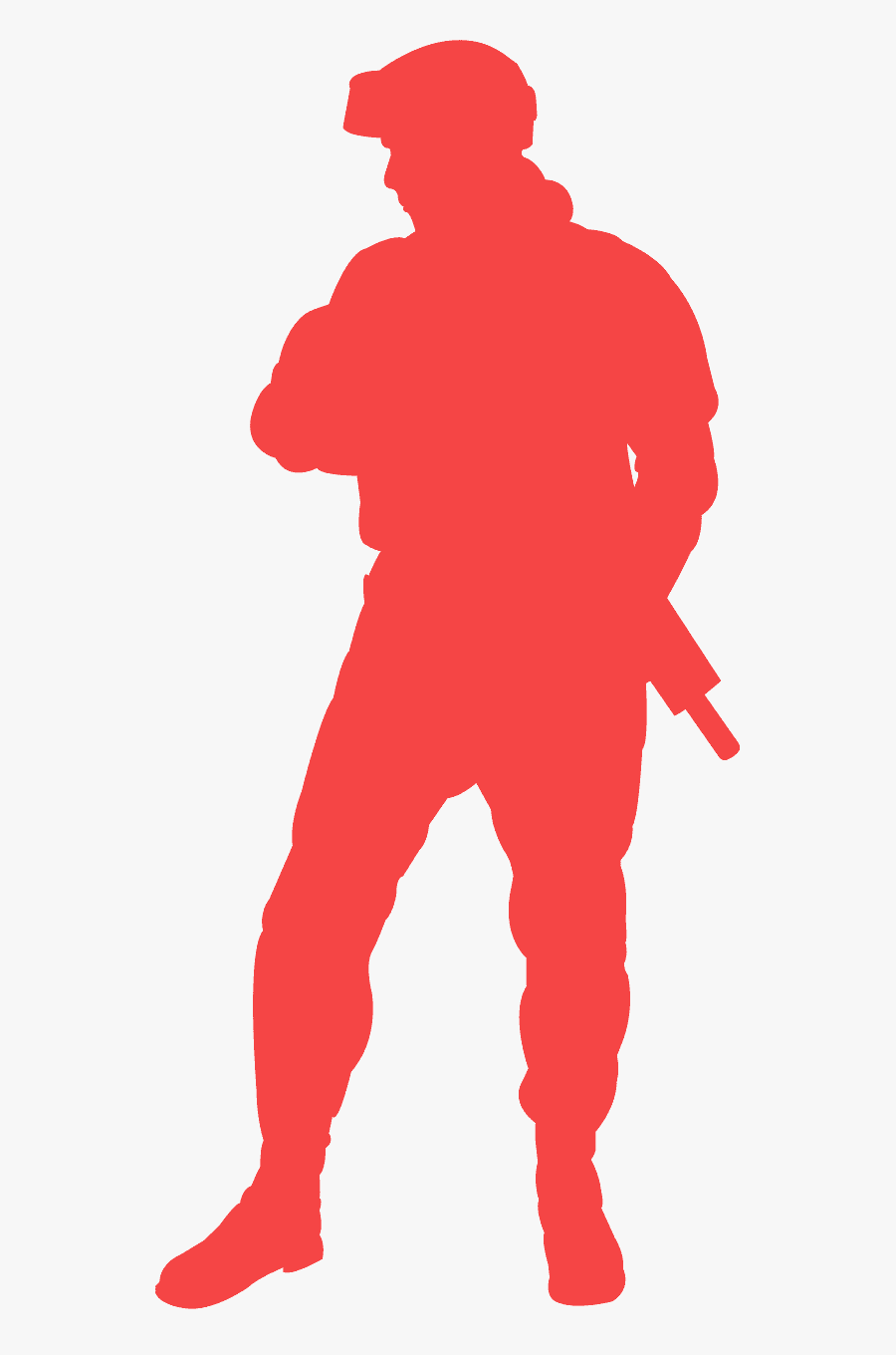 Red Soldier Silhouette , Free Transparent Clipart - ClipartKey
