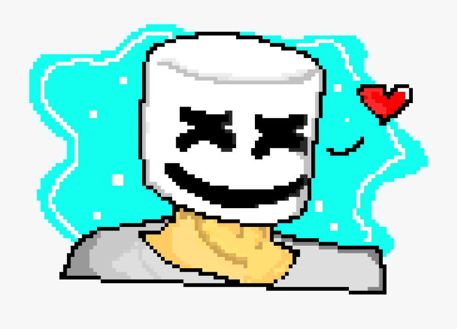 Transparent Marshmellow Png - Marshmello In Pixel Art , Free ...