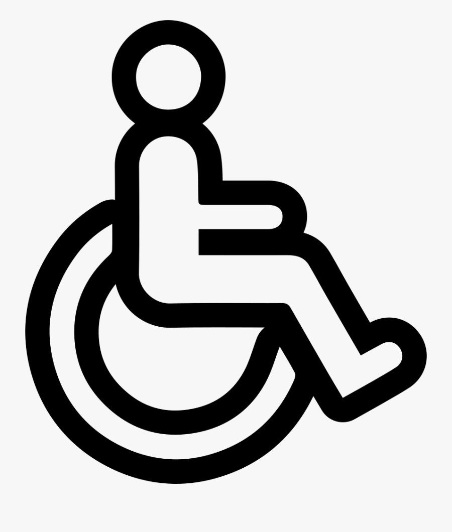 848 X 980 - Disabled Person Sign , Free Transparent Clipart - ClipartKey
