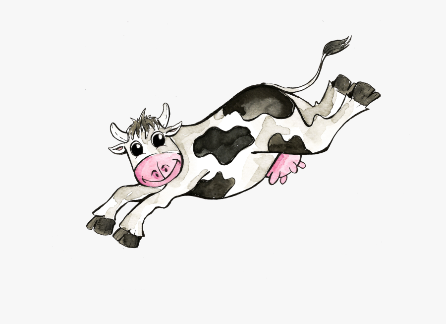 Cows Jump Cartoon Transparent , Free Transparent Clipart - ClipartKey