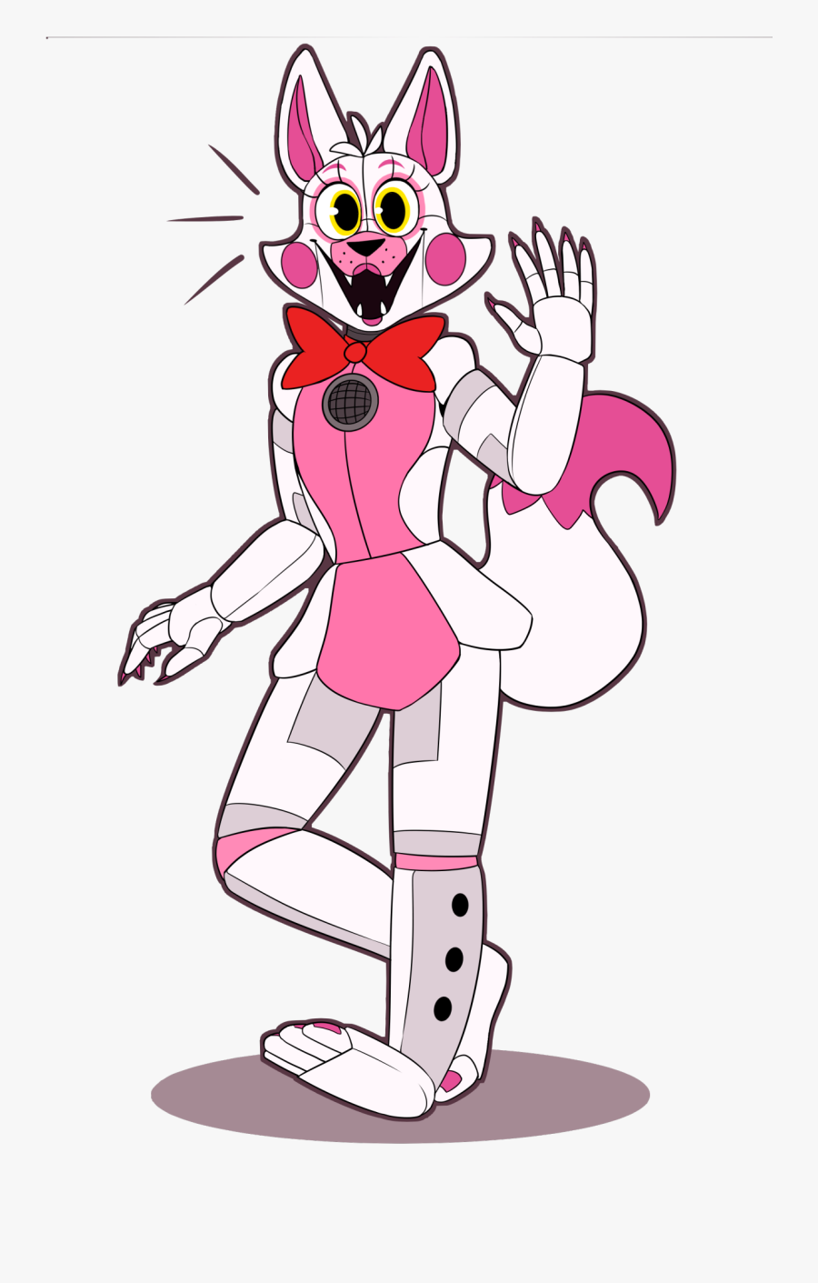 I Love Fun Time - Cute Fnaf Funtime Foxy , Free Transparent Clipart ...