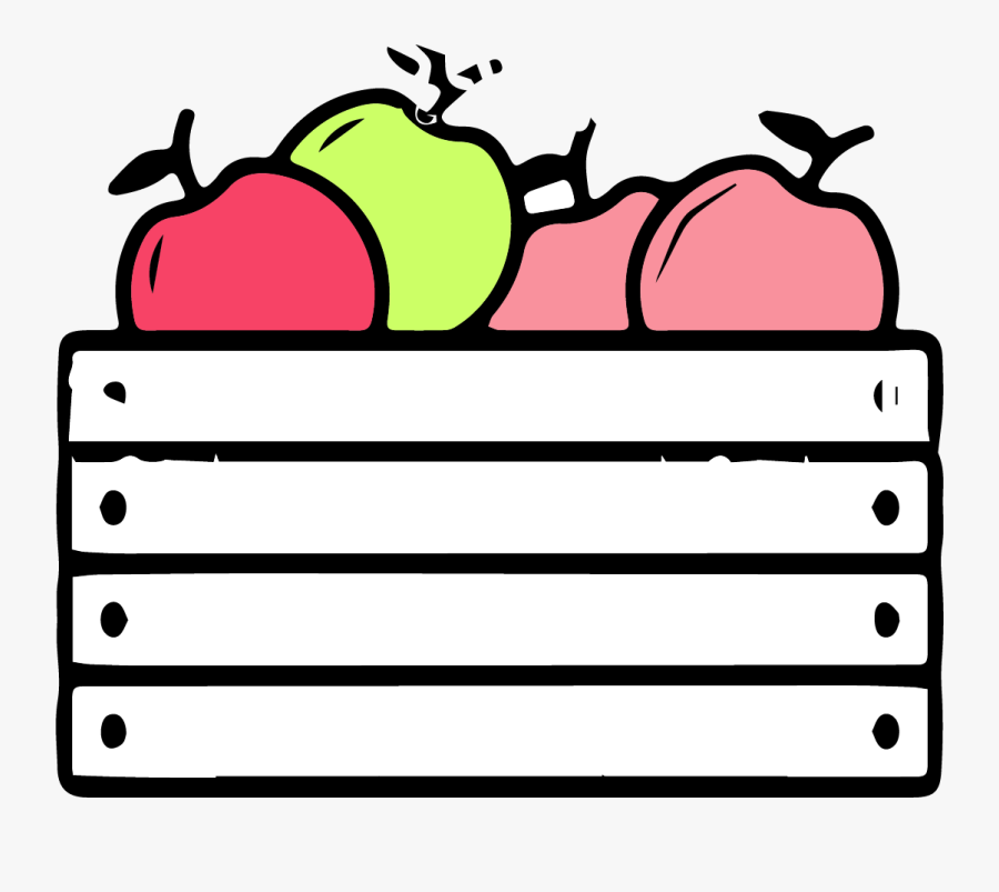 Box With Apples Cartoon , Free Transparent Clipart - ClipartKey