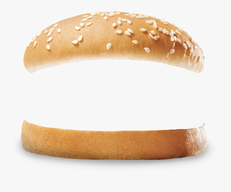 Cutout Bun, With Shadow - Hamburger Bun Transparent Background , Free ...