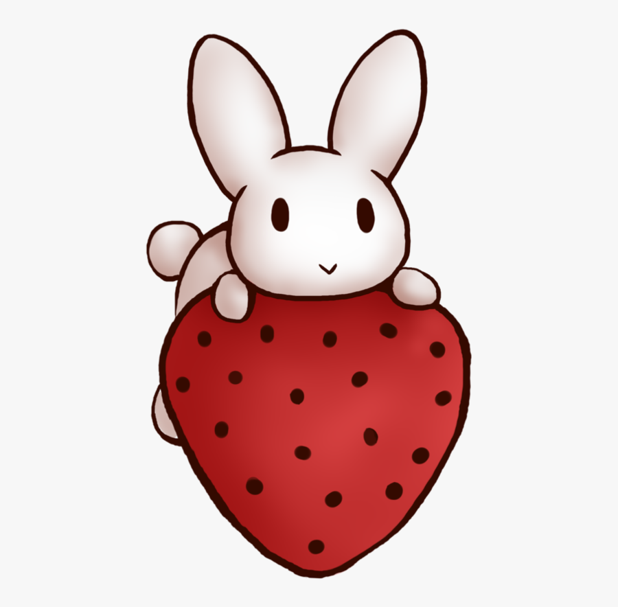 #bunny #strawberry #cute - Cartoon Cute Strawberry , Free Transparent ...