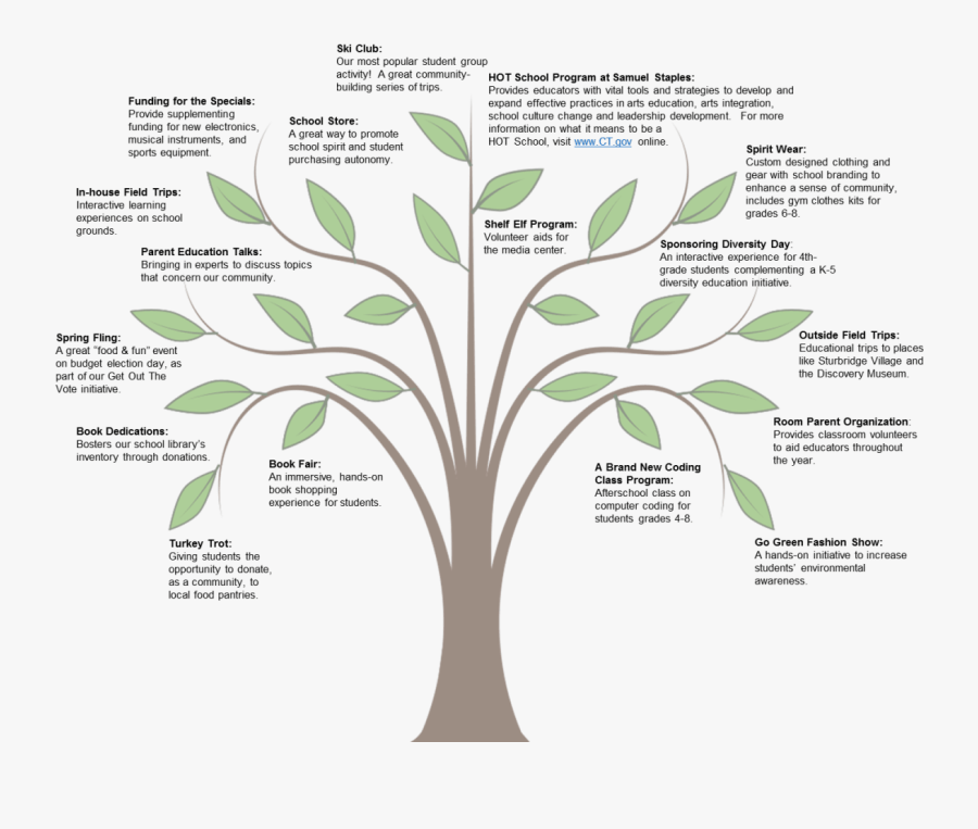The Easton Pta Serves Two Schools - Trees And Leaves Clipart , Free ...
