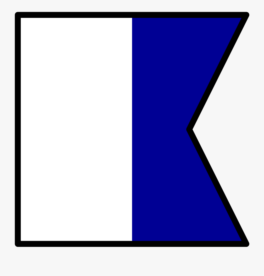 Signalflag Alpha - Signal Flag Alpha , Free Transparent Clipart ...