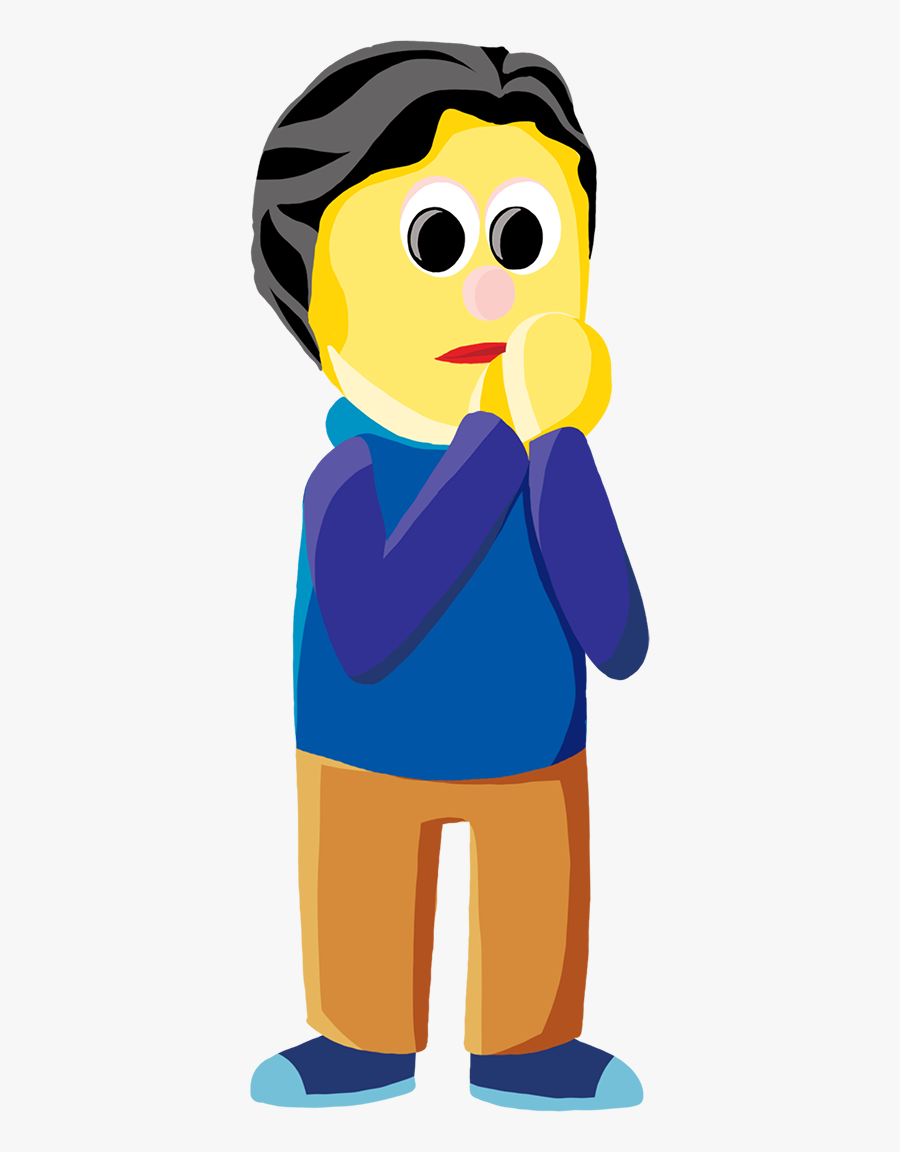 Carlos The Cautious - Cartoon , Free Transparent Clipart - ClipartKey