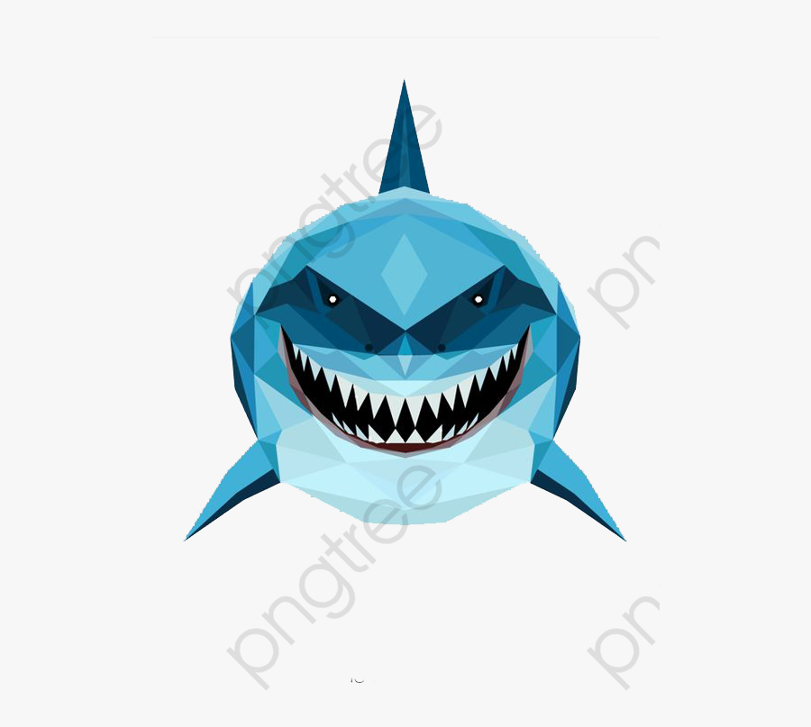 Transparent Shark Tail Clipart - Shark Geometric Shapes , Free ...