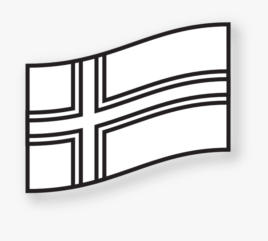 Iceland Flag Black White Coloring Book Colouring Colouringbook , Free ...
