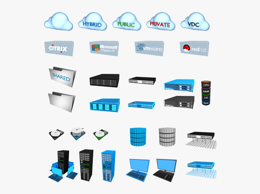 Clip Art Vmturbo Datacenter For Microsoft - Data Center Icon Visio ...