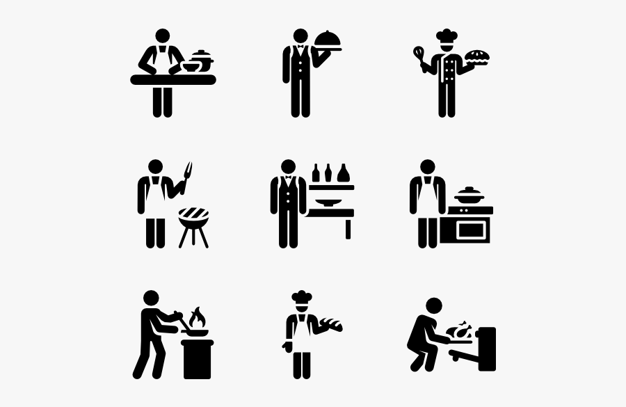 Clip Art Chef Icons Free Vector , Free Transparent Clipart - ClipartKey