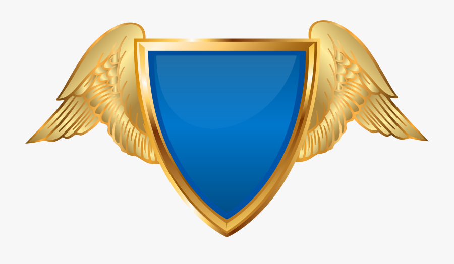 Clipart Shield Blue - Gold Shield With Wings , Free Transparent Clipart ...