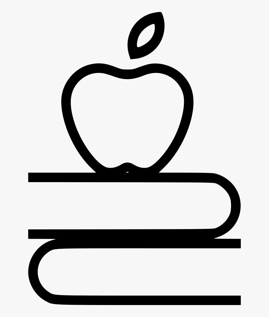 Apple And Ruler Clipart - Line Art , Free Transparent Clipart - ClipartKey