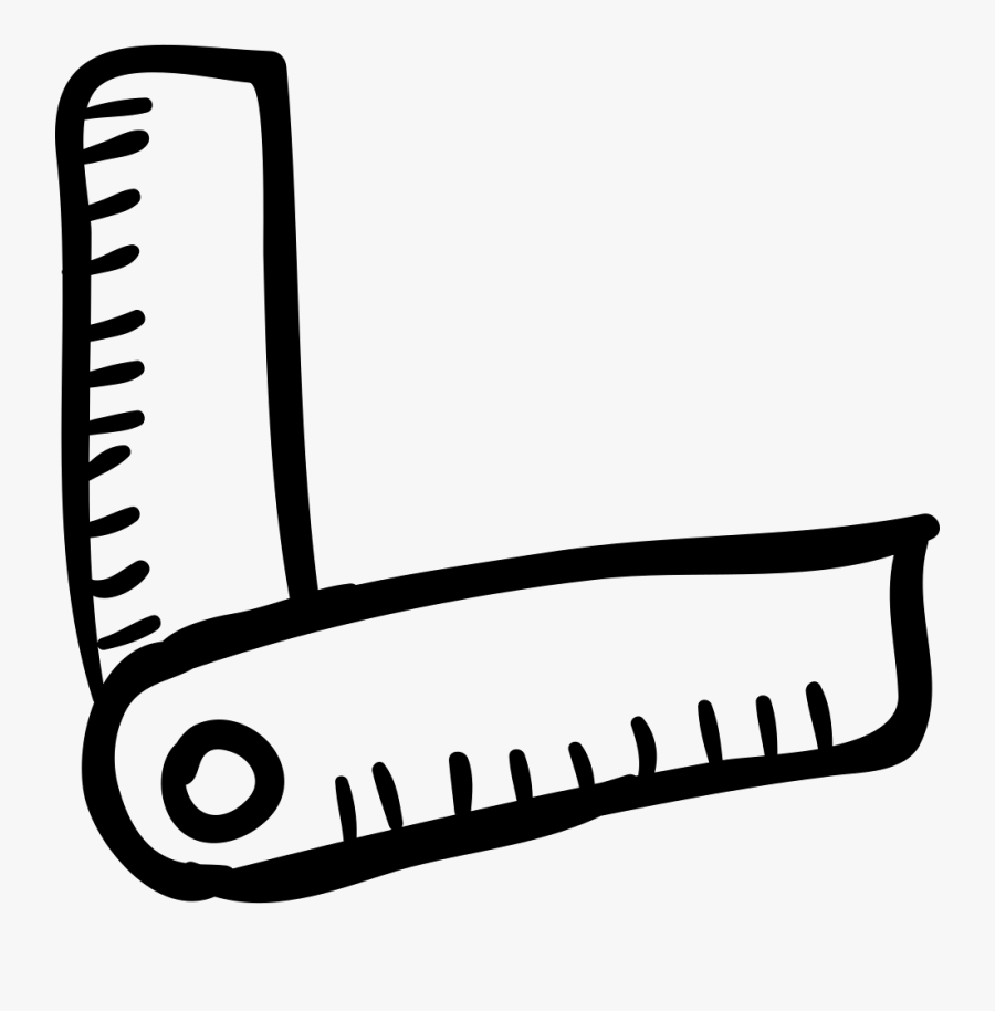 Ruler Flexible Hand Drawn Construction Tool Svg Png - Hand Drawn Tool ...