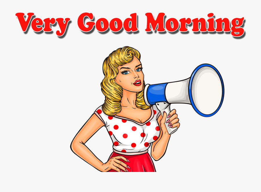 Good Morning Png Transparent Images - Pop Art Woman Png , Free ...