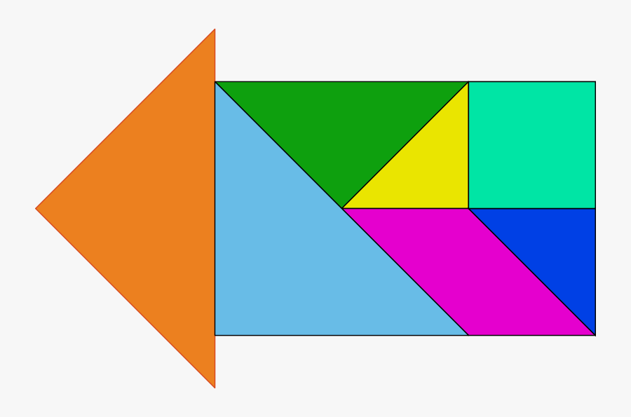 Tangram - Tangram Arrow , Free Transparent Clipart - ClipartKey