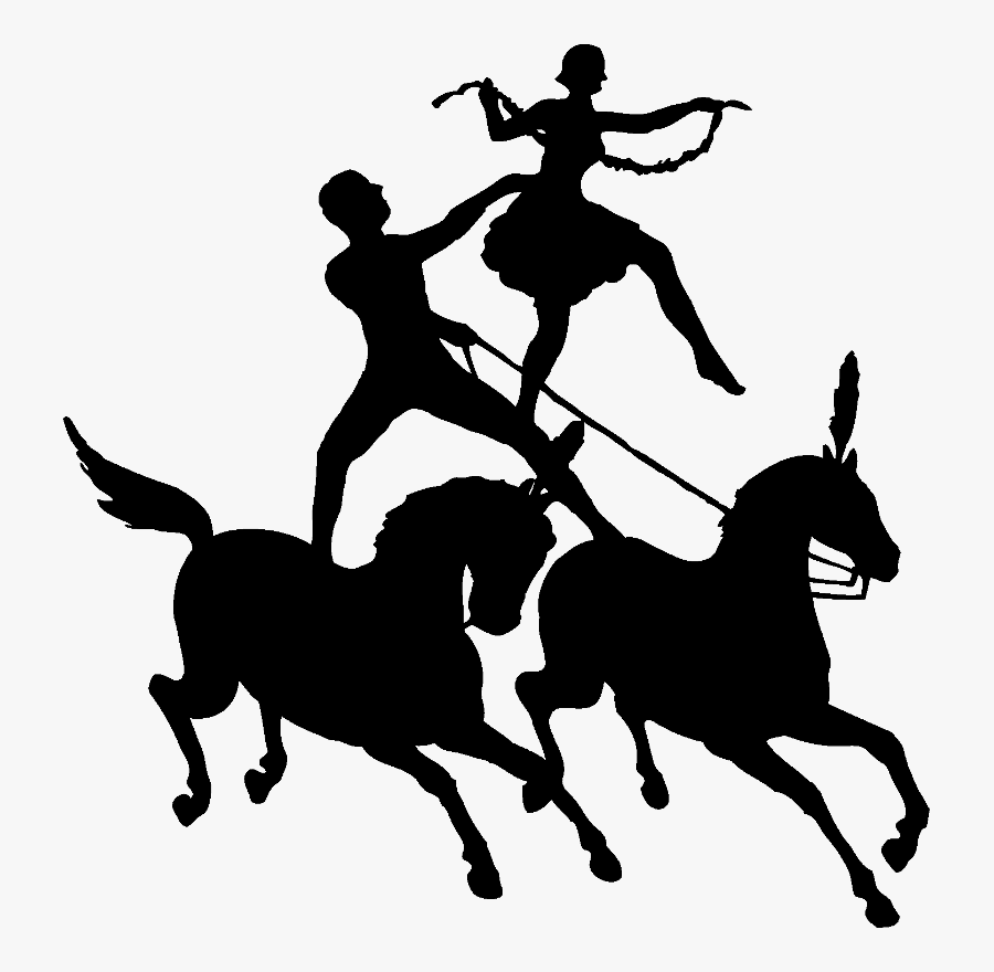 Vintage Circus Silhouette - Silhouettes Of Circus Performers , Free ...