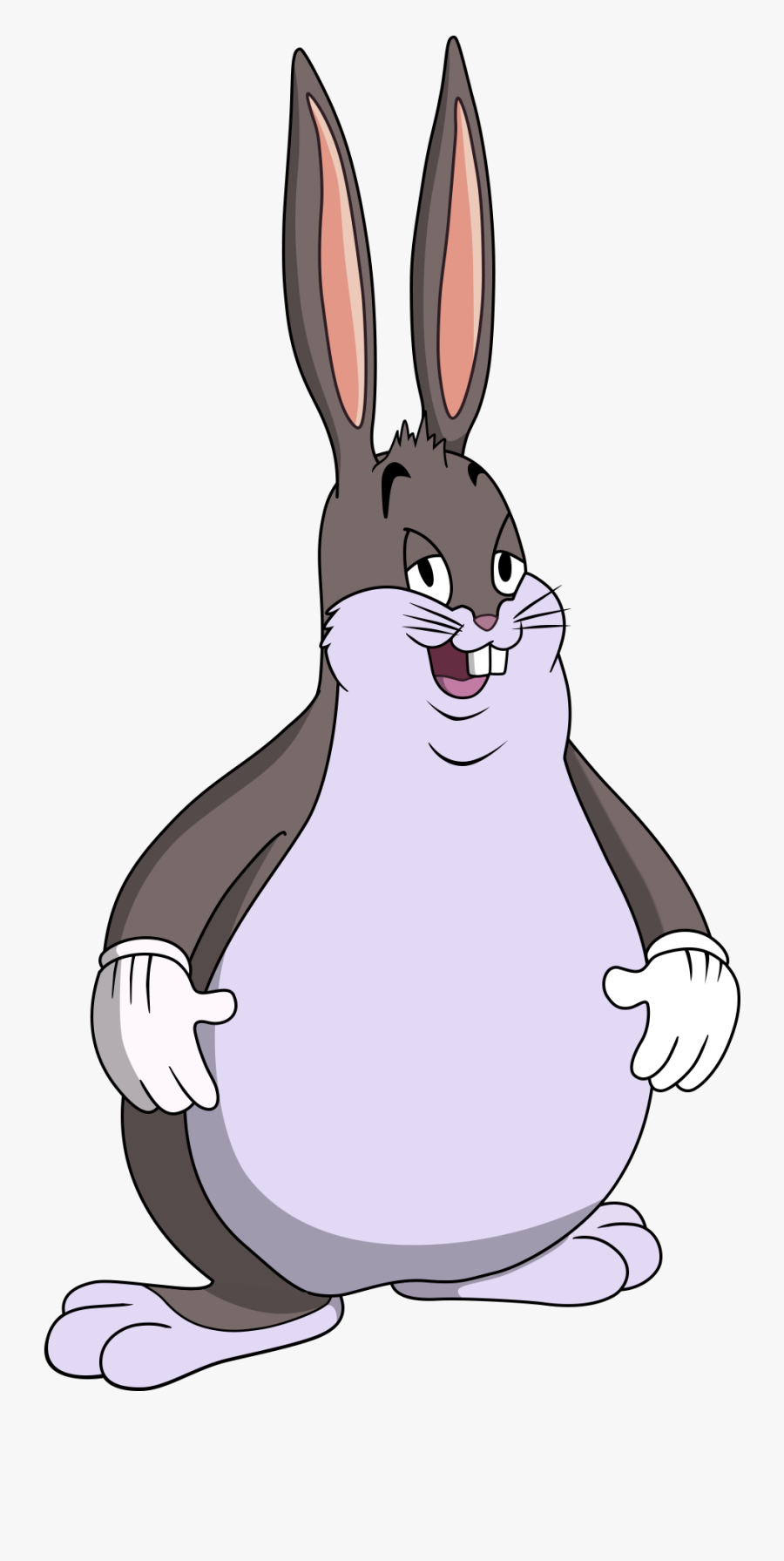 Snowshoe-hare - Big Chungus Sticker , Free Transparent Clipart - ClipartKey