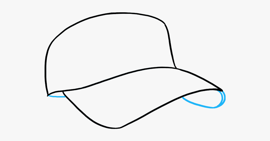 How To Draw A Baseball Cap - Line Art , Free Transparent Clipart ...