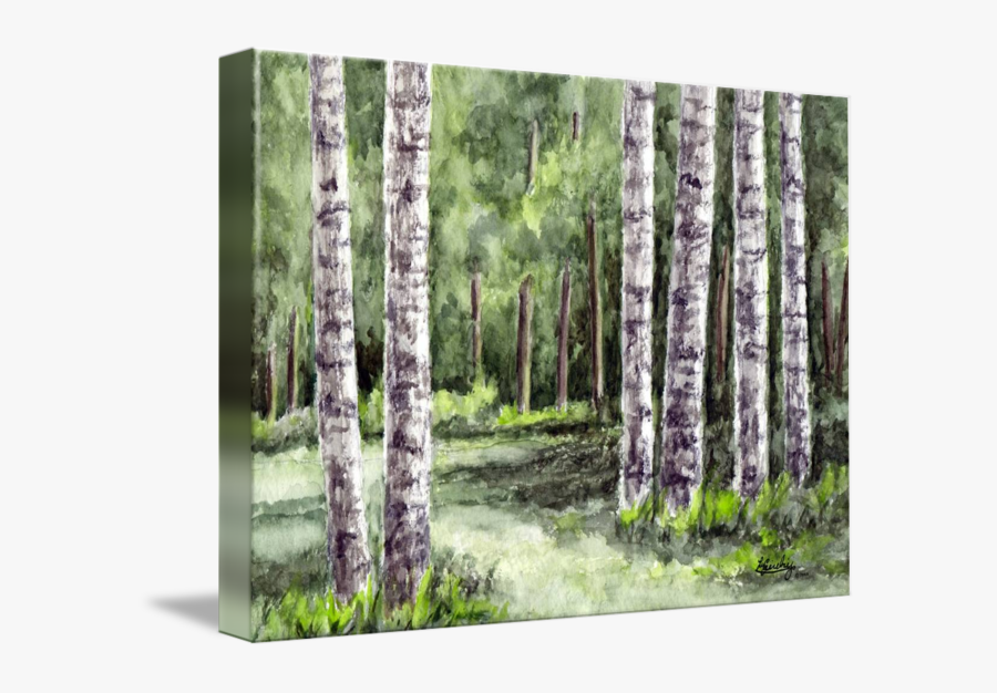 Tree Landscape By Pixel - Birch Tree Landscape Paintings , Free ...
