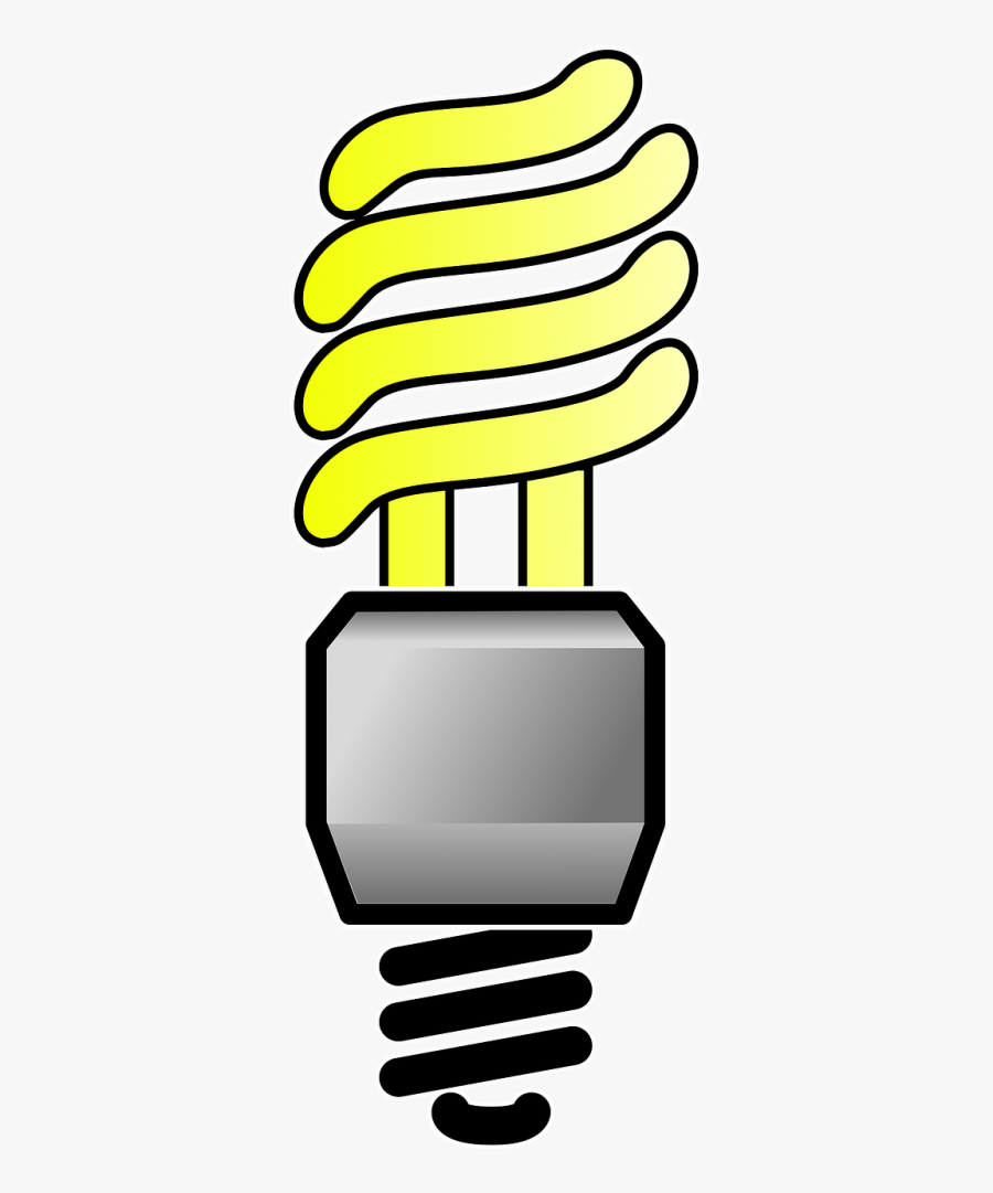 Cfl Light Bulbs Cartoon Clipart , Png Download - Led Light Bulb Clip ...