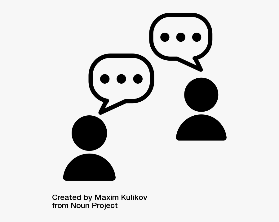 Noun Project Conversation , Free Transparent Clipart - ClipartKey