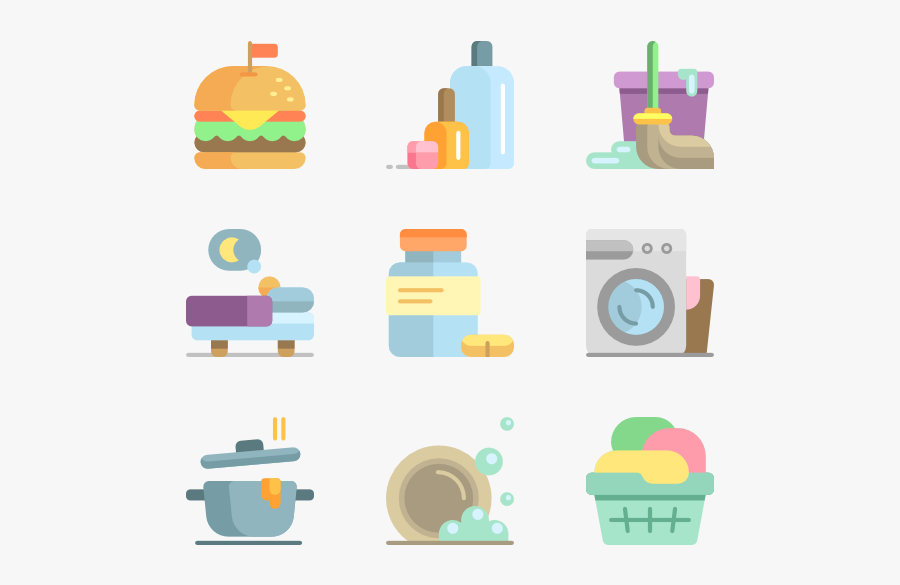 Daily Routine Objects & Actions - Daily Routine Icon Vector , Free ...