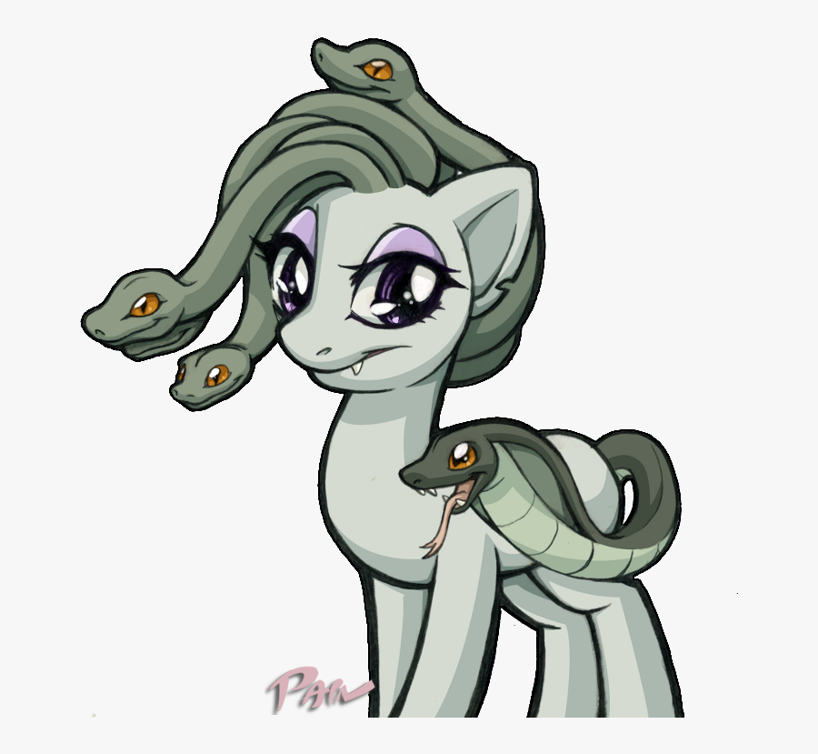 Medusa Pony Colored - Medusa Pony , Free Transparent Clipart - ClipartKey