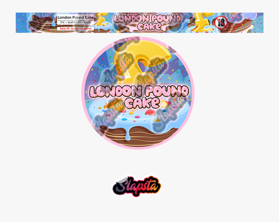 London Pound Cake Strain Label , Free Transparent Clipart - ClipartKey