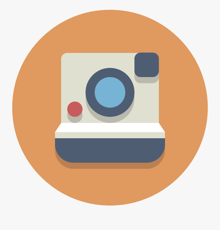 Circle Icons Polaroidcamera - Camera Icon Circle Png , Free Transparent ...