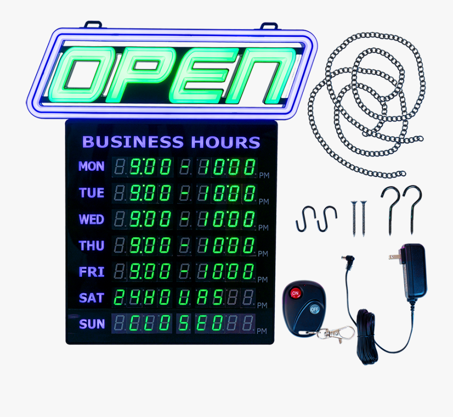 Programmable Led Signs - Open Sign , Free Transparent Clipart - ClipartKey