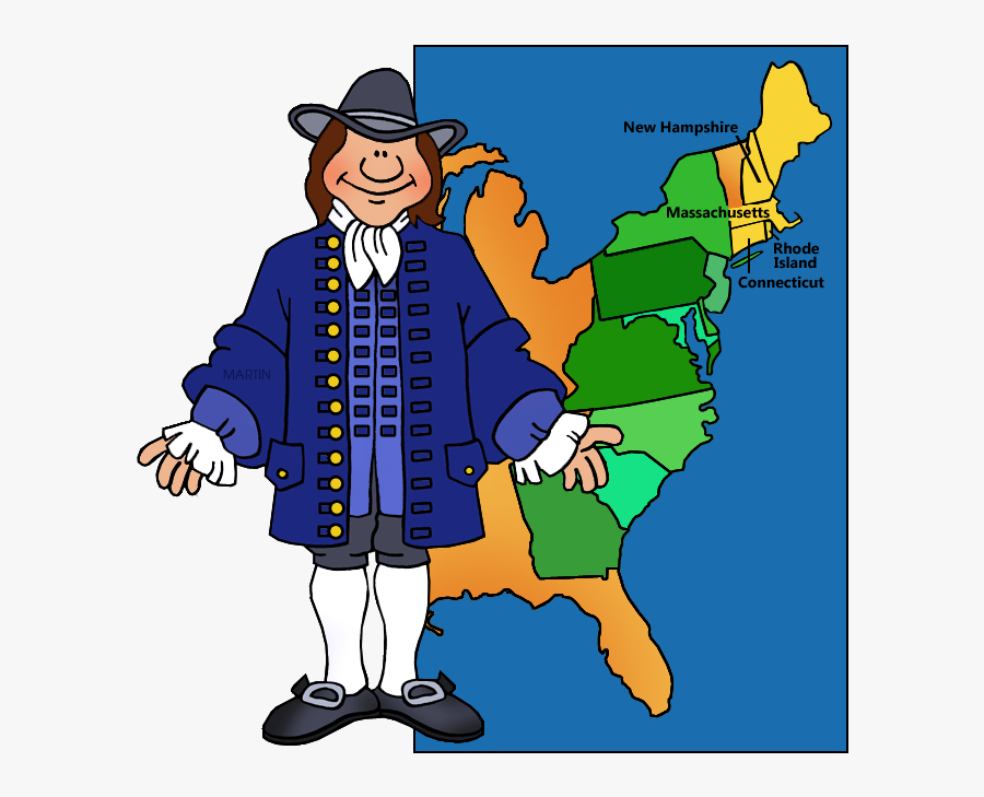 New England Colonist And Map - New England Colonies Clipart , Free ...