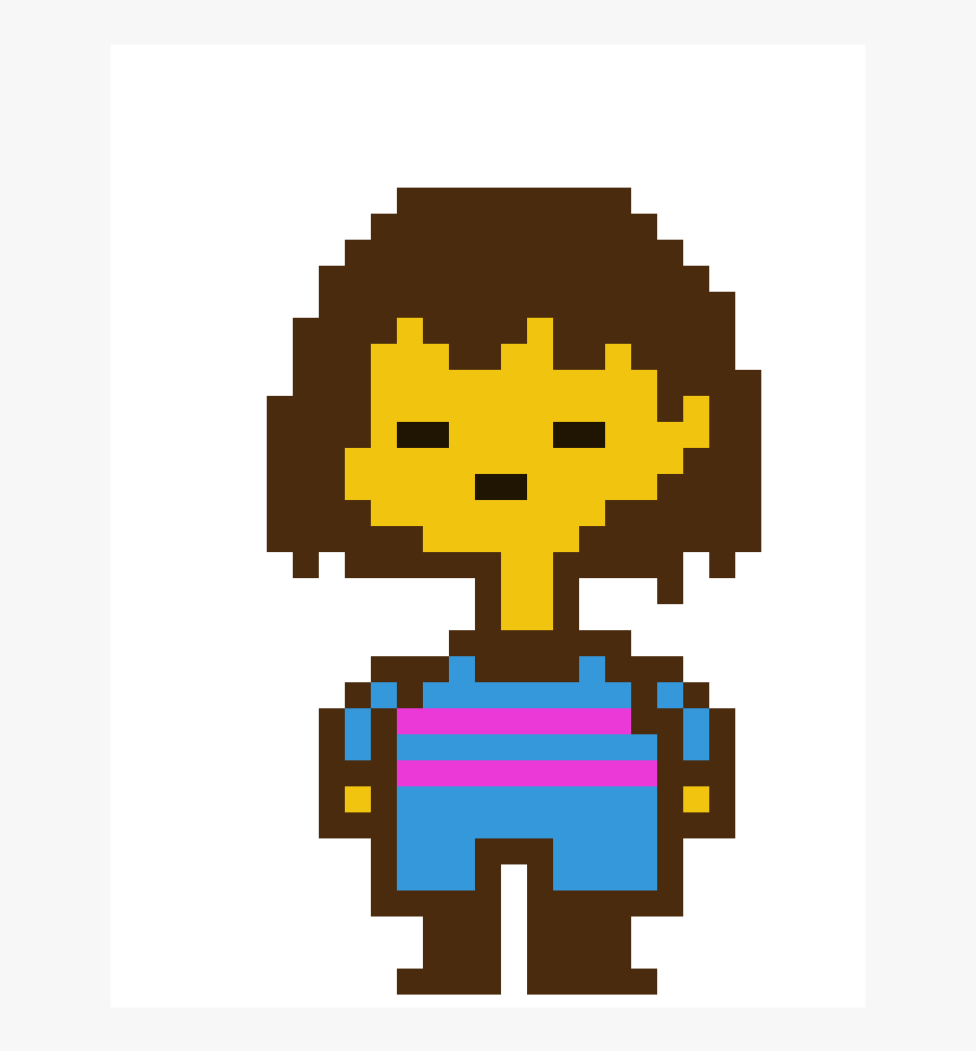 Undertale Frisk Pixel Art , Free Transparent Clipart - ClipartKey