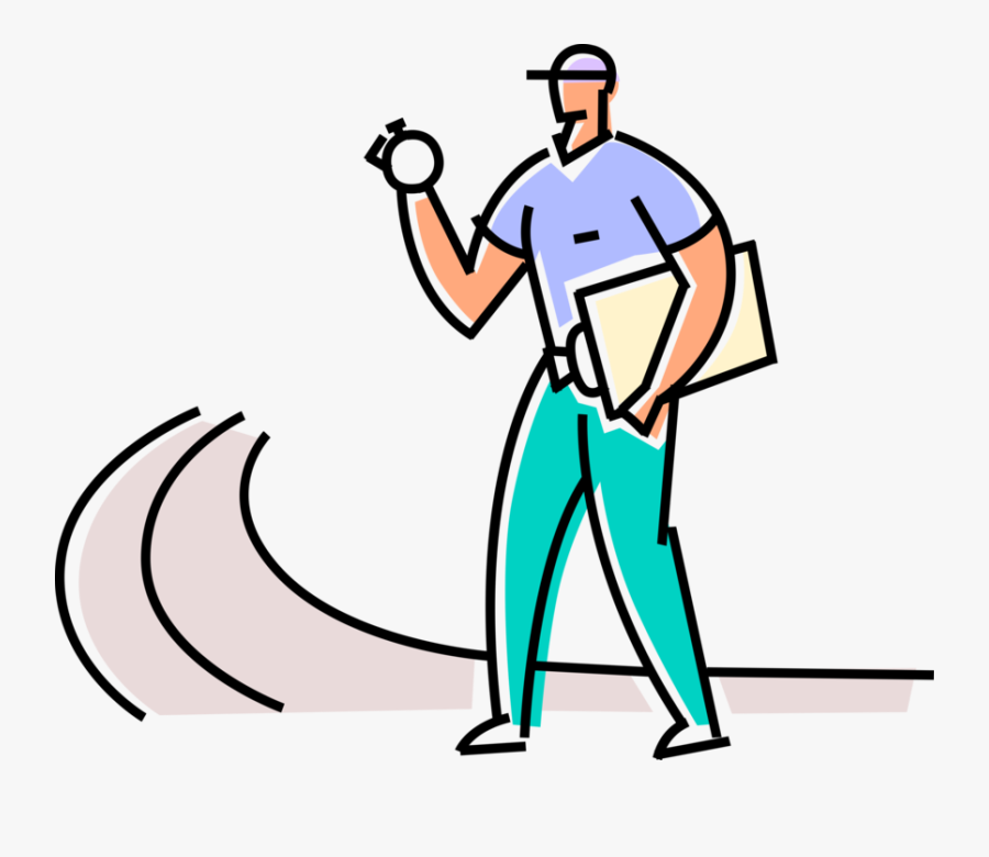 Vector Illustration Of Track And Field Athletic Sport - Clip Art Track ...