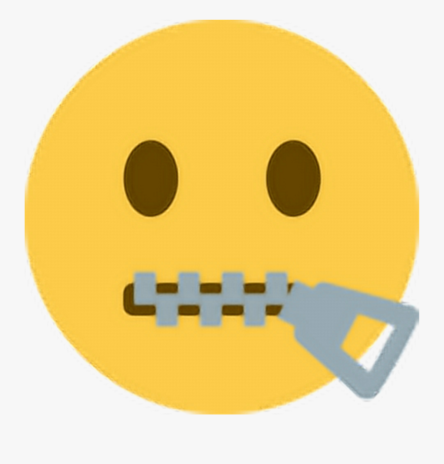 Zip Zippedface Zipperface Speechless - Zip Mouth Emoji , Free ...