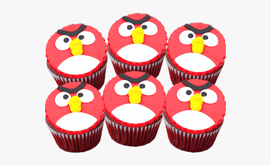 Angry Birds Red Velvet Cupcakes - Agree Bird Kap Cake Cakezone , Free ...