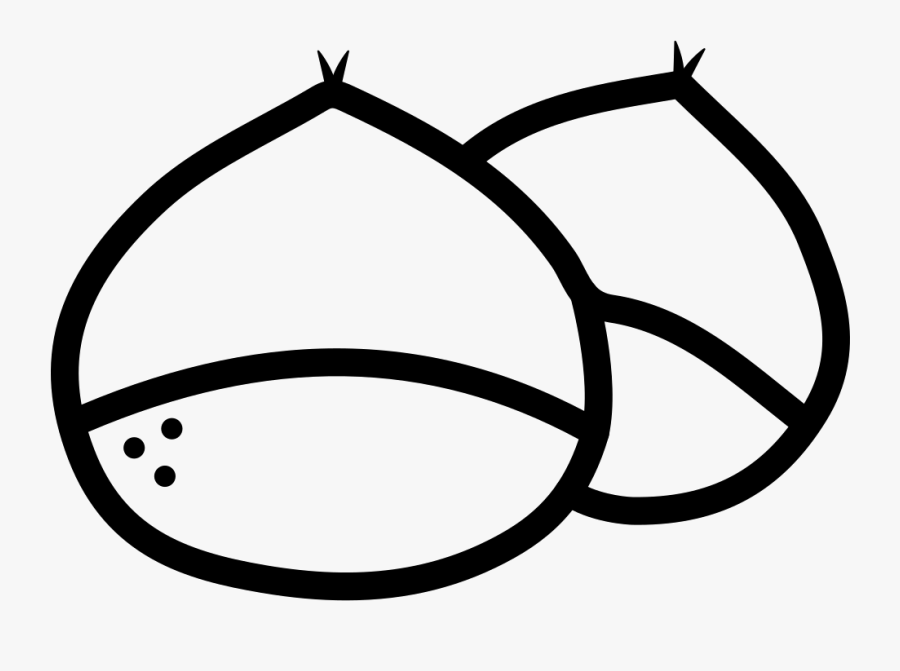 Chestnuts - Chestnut Black And White , Free Transparent Clipart ...