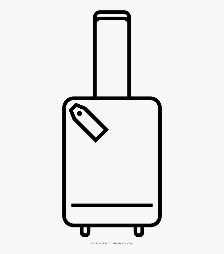 Baggage Png Coloring Page, Printable Baggage Png Coloring, - Luggage ...