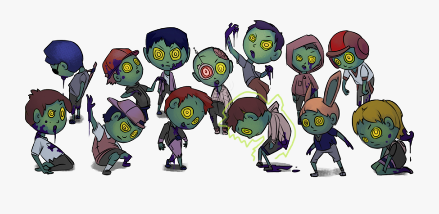Zombie Clipart Zombie Horde - Zombie Hoarde Cartoon , Free Transparent ...